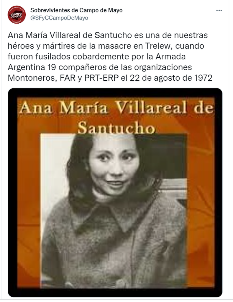 Violentaron la tumba de Ana María Villarreal de Santucho, mártir de la ...