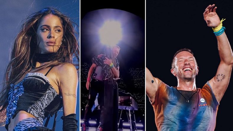 Video Tini Stoessel Fue La Invitada Especial De Coldplay En River Video Tini Stoessel Fue La Invitada Especial De Coldplay En River