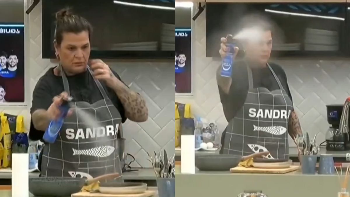 Sandra roció insecticida sobre la mesada de Gran Hermano y cocinó el ...