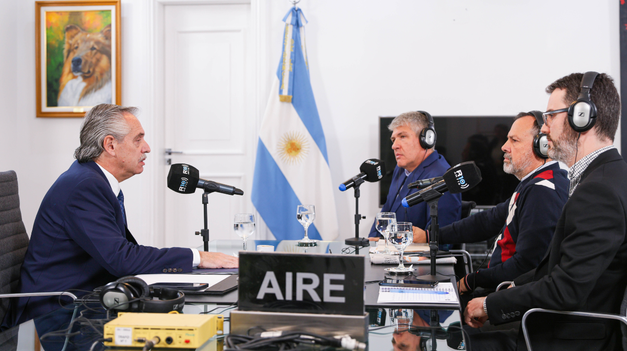 Las principales definiciones de Alberto Fernández en Radio 10