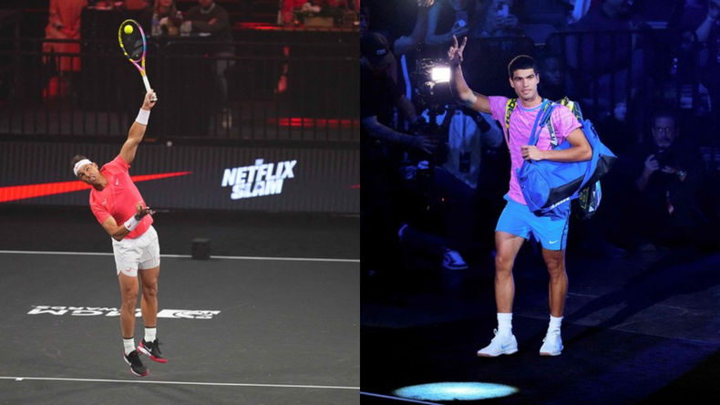 El Slam de Netflix: cómo es el partido entre Nadal y Alcaraz que es ...