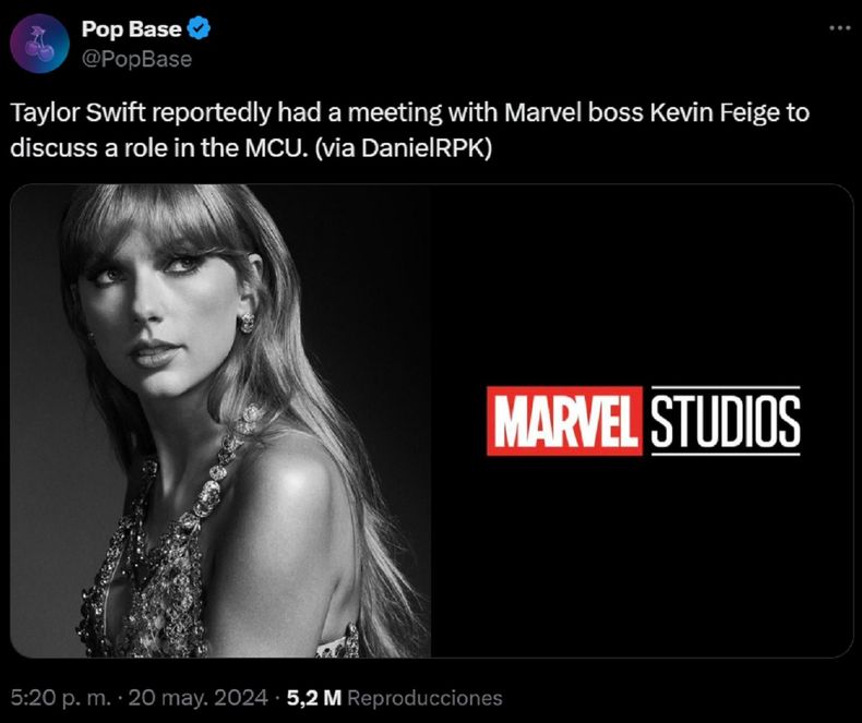 Taylor Swift estaría por llegar a un acuerdo con Marvel: ¿debuta en ...