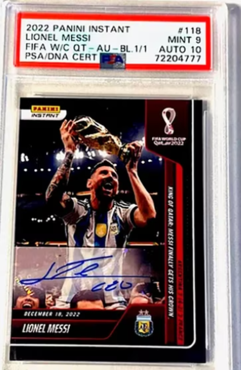 Tiene una figurita edición limitada de Messi y la vende por una suma ...