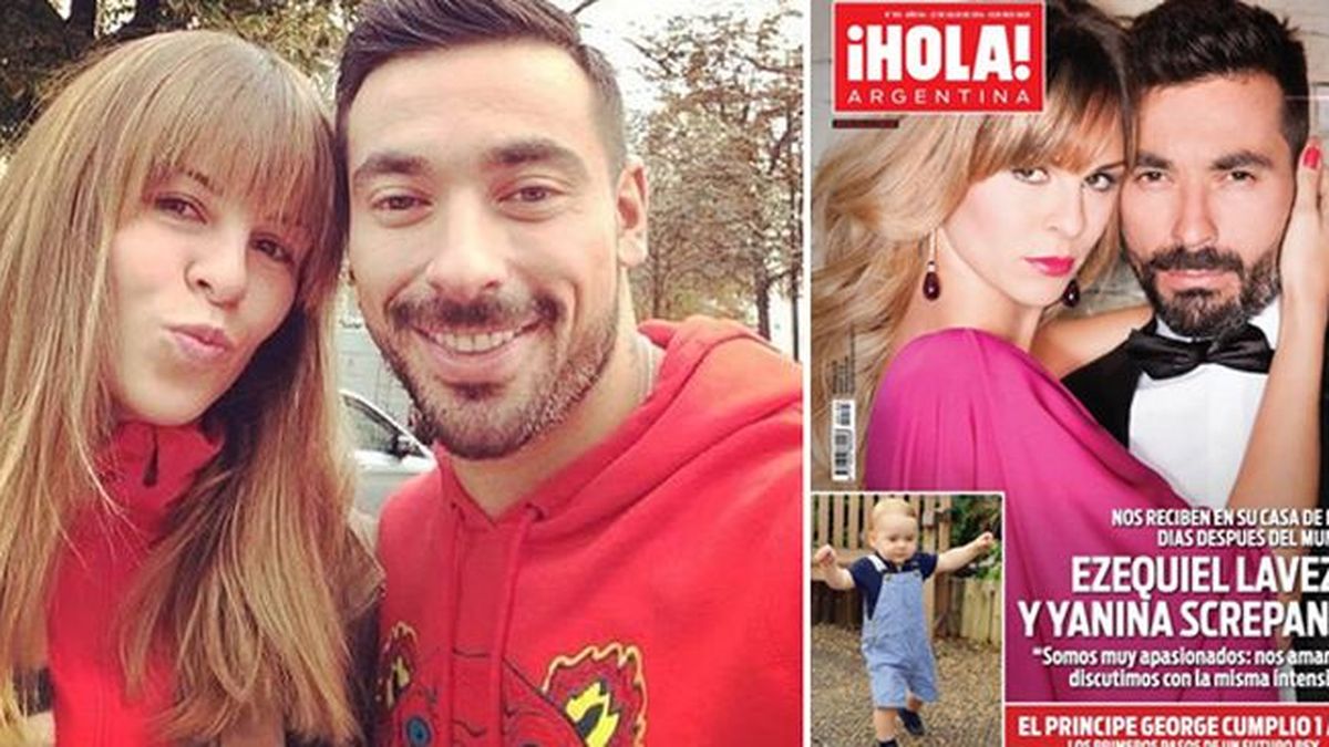 El Pocho Lavezzi Y Su Novia Yanina Screpante Tapa De Revista Somos