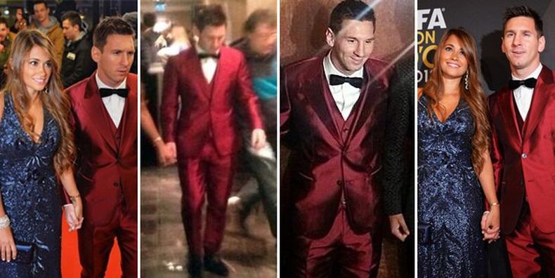 El look de Messi y su mujer, Antonella Roccuzzo, en el Balón de Oro