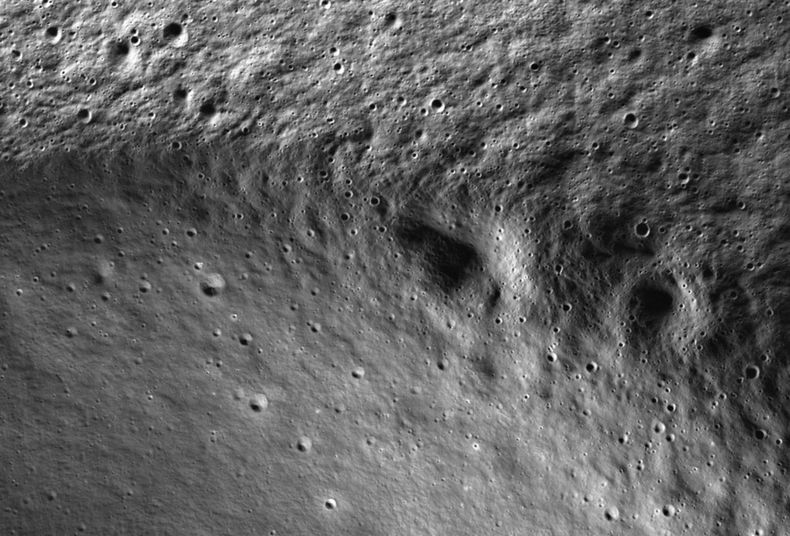Imágenes inéditas: la NASA publicó fotos del sombrío polo sur de la Luna