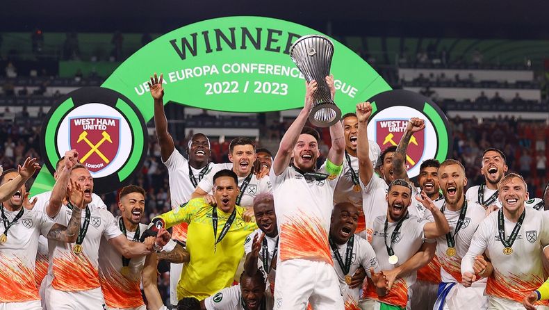 West Ham se coronó campeón de la Conference League con un gol agónico