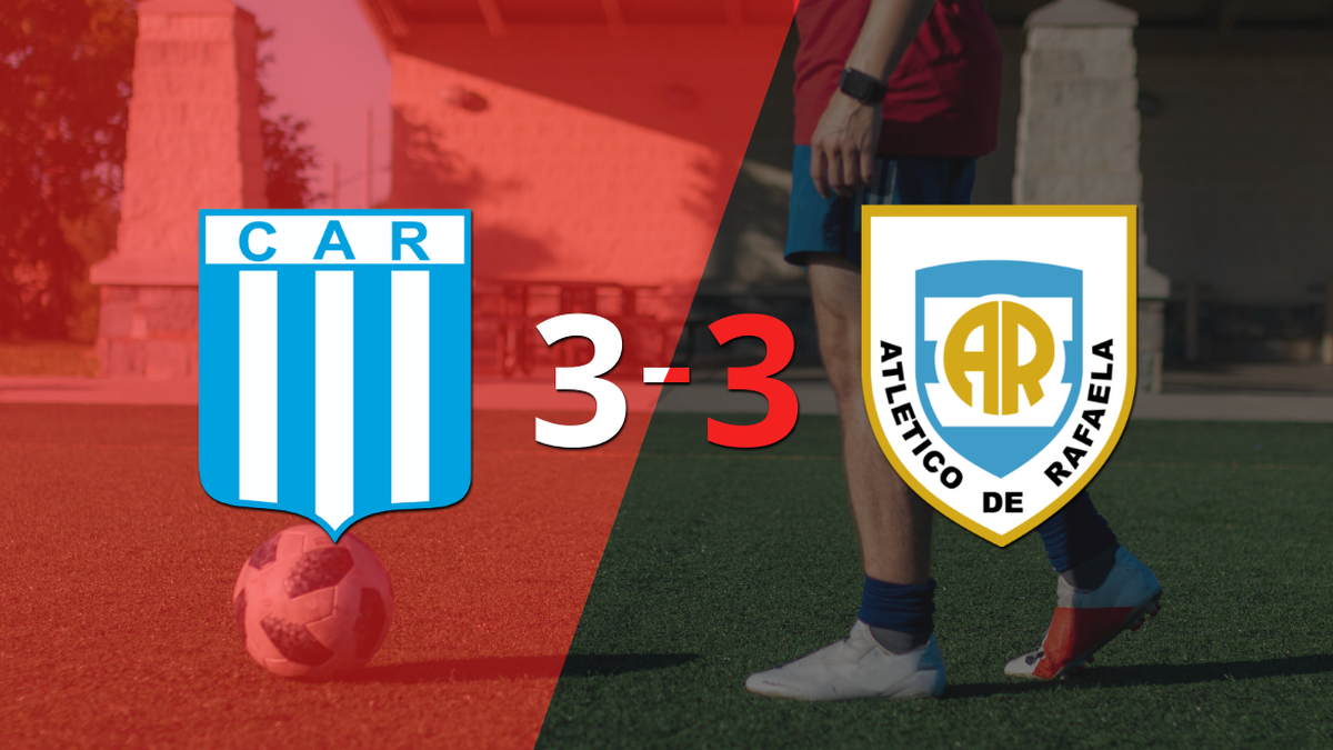 Franco Coronel marca triplete en el empate 3-3 de Racing (Cba) y ...