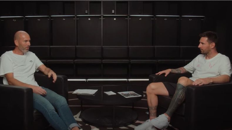 La estelar entrevista de Zinedine Zidane a Lionel Messi: Te admiro ...