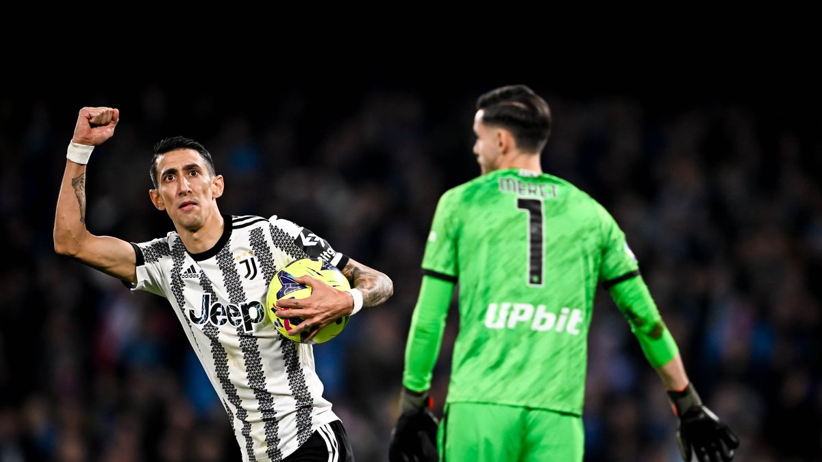 Di María marcó el único gol para Juventus en la goleada sufrida frente ...
