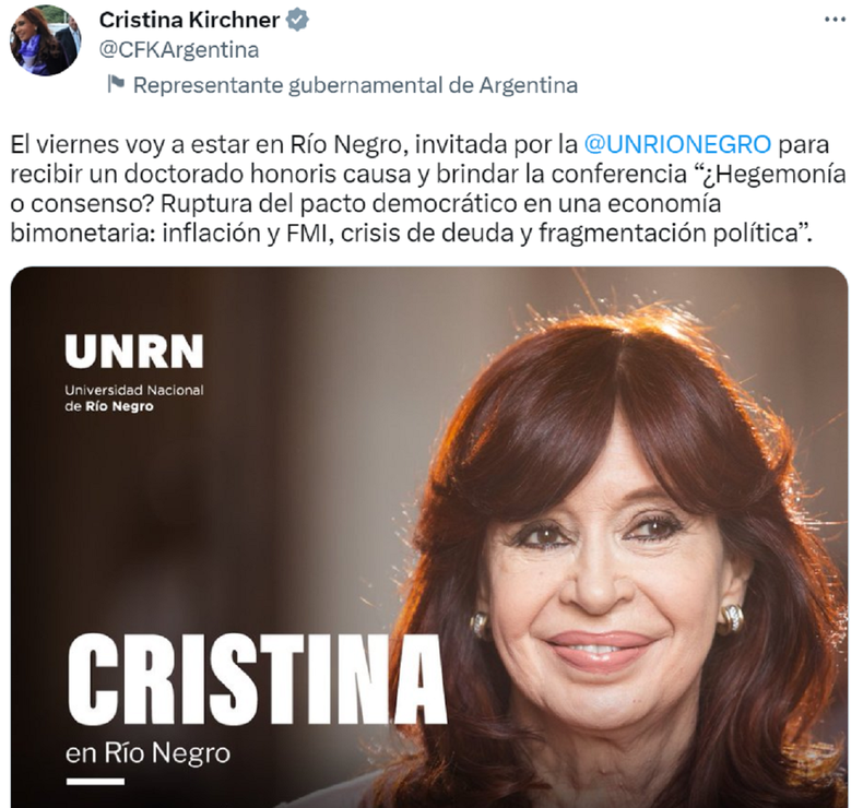 La emoción de Cristina Kirchner al recordar a Néstor en un homenaje a ...