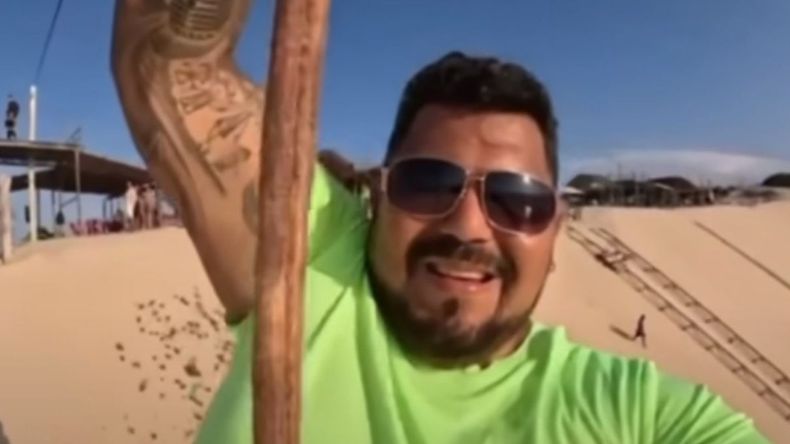 Un turista grabó su propia muerte mientras descendía por tirolesa en Brasil