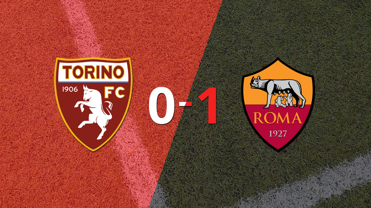Roma ganó por la mínima en su visita a Torino