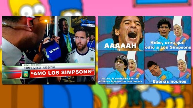 Furor por el odio a los Simpson de Diego Maradona: los mejores memes