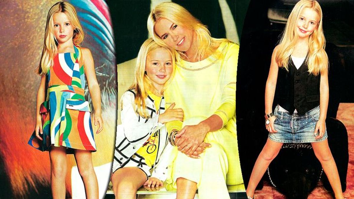 A los 7 años, la hija de Valeria Mazza debuta como modelo: sus fotos