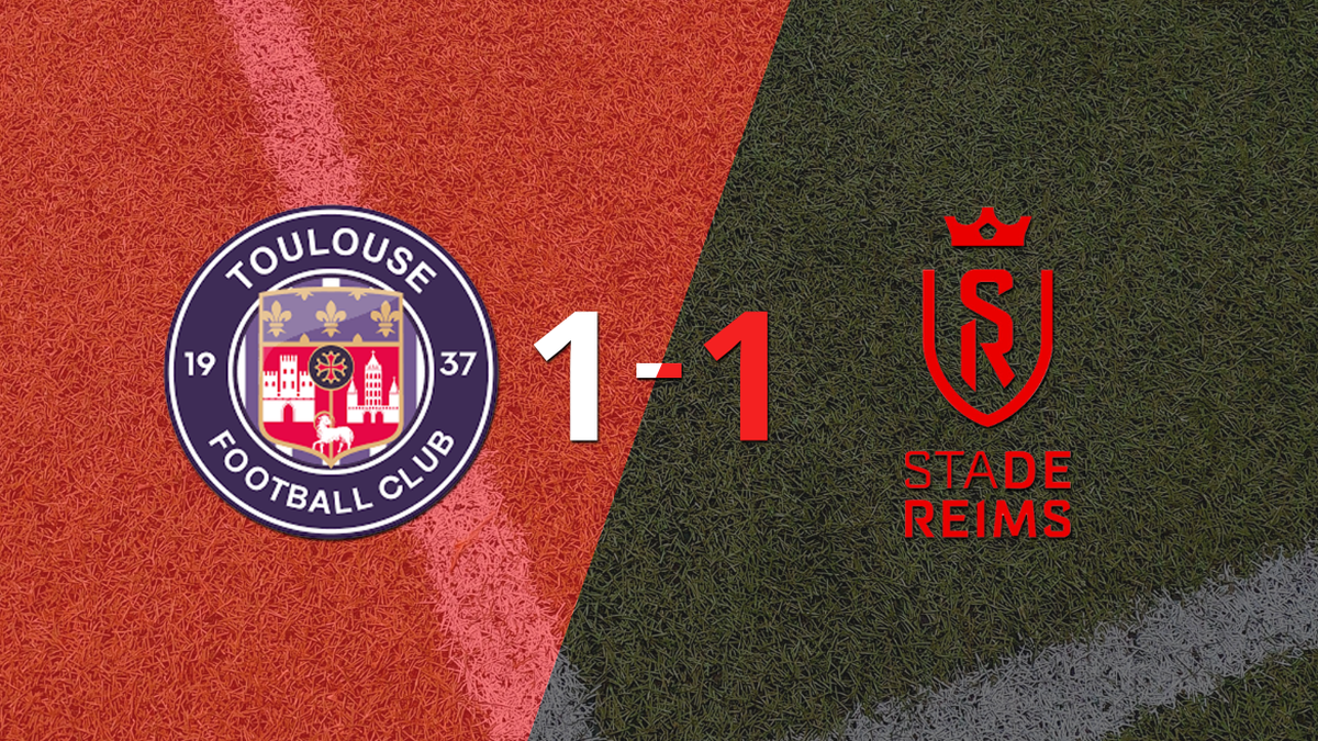 Toulouse y Stade de Reims empataron 1 a 1