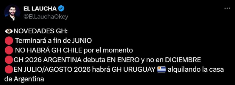 Cuándo empieza el nuevo Gran Hermano: se filtró la fecha oficial