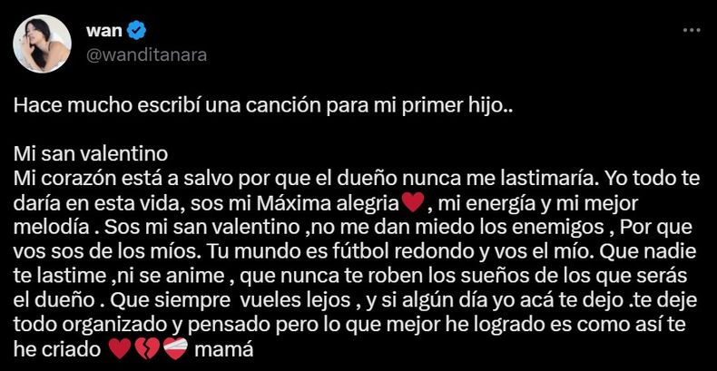 Wanda Nara compartió su primera canción: ¿ingresa al mundo de la música?