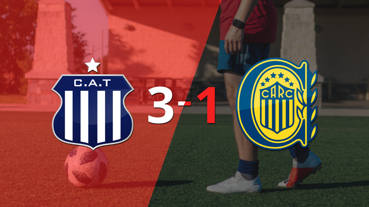 Hat-trick de Michael Santos guía triunfo de Talleres ante Rosario Central