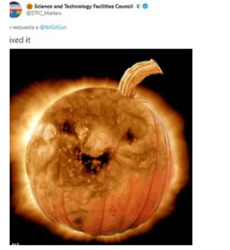 La imagen del sol sonriendo que se volvió viral en redes sociales