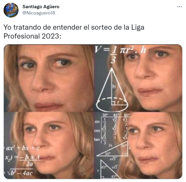 Los mejores memes por el extraño sorteo de la Liga Profesional de Fútbol