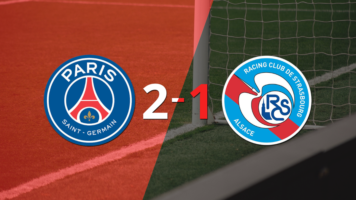 Victoria de PSG sobre RC Strasbourg por 2-1