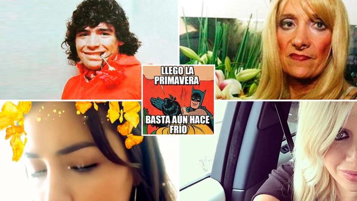 Con la primavera, llegaron los memes y fotos de los famosos