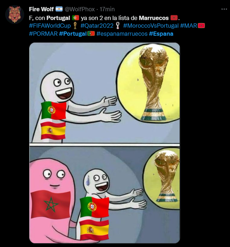 Los memes de la victoria de Marruecos ante Portugal en el Mundial Qatar ...
