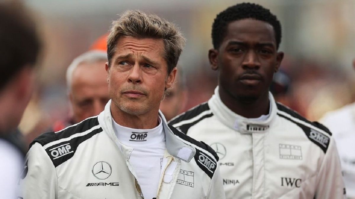 Brad Pitt apareció en la Fórmula 1 para grabar una película y se hizo viral