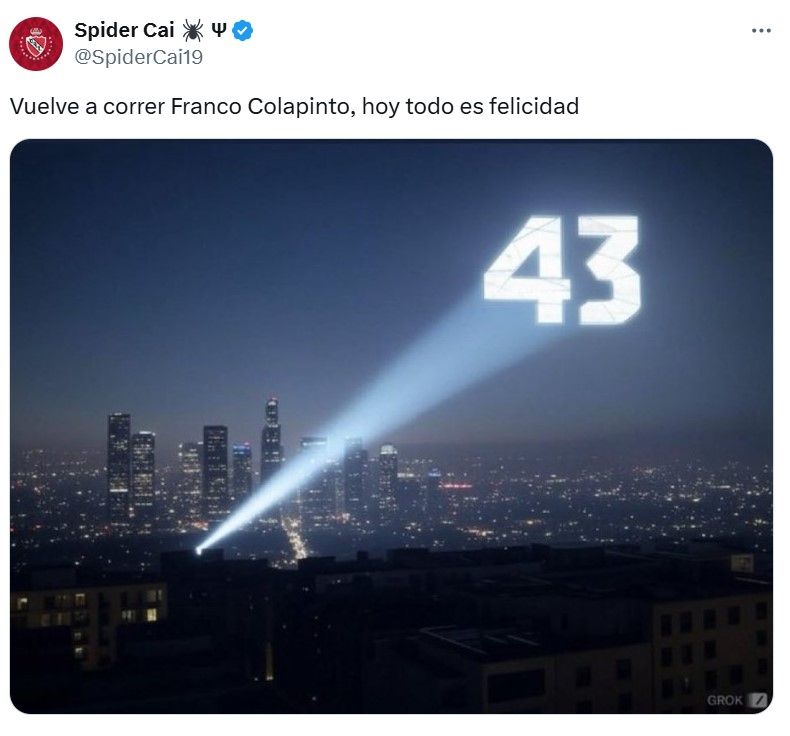 Franco Colapinto vuelve a la Fórmula 1: los mejores memes y reacciones ...