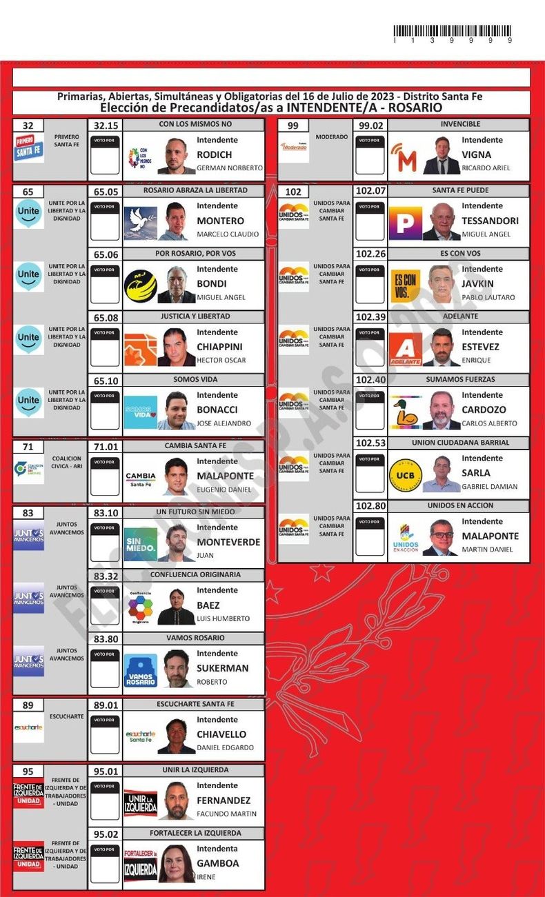 PASO 2023 en Santa Fe: así son las boletas únicas para elegir gobernador, diputados y senadores ...