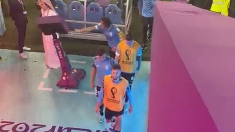 Video: la furia de Cavani con la cabina del VAR luego de quedar ...