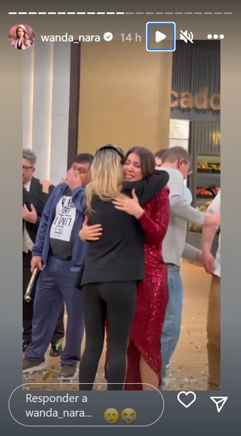 Wanda Nara se quebró en vivo: el emotivo llanto de la conductora de ...