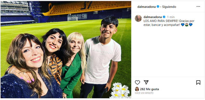 Dalma Maradona publicó un fuerte descargo luego de que Claudia ...