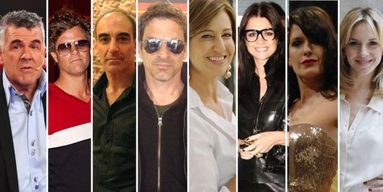 Los Guapos de El Trece: Dady, Rafael Ferro, Mike Amigorena y Mauricio Dayub