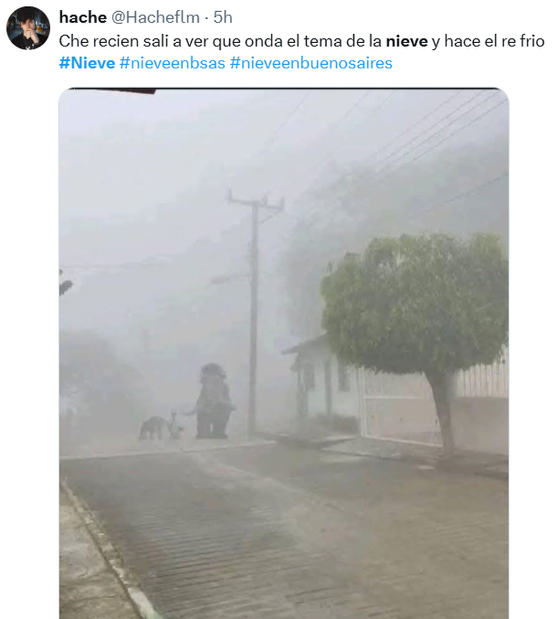 Ola polar y nieve en el AMBA: los mejores memes de la nevada en Buenos ...