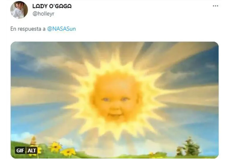 La imagen del sol sonriendo que se volvió viral en redes sociales