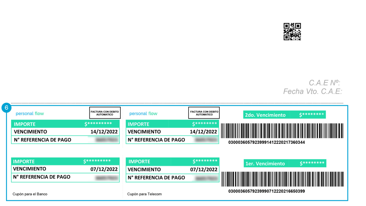 Cómo pagar una factura vencida de Personal Flow