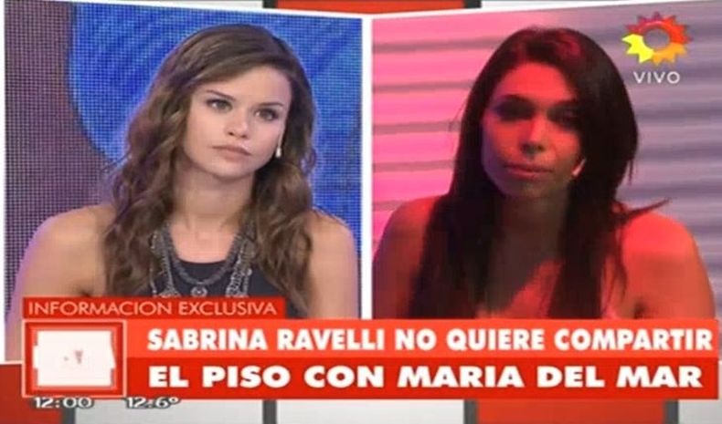 Sabrina Ravelli vs. María del Mar en el piso de un programa en vivo ...