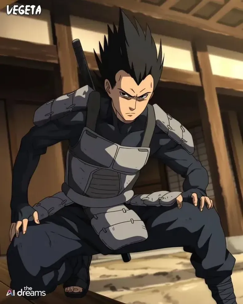 Cómo se verían Goku y Vegeta si fuesen personajes de Naruto según la ...