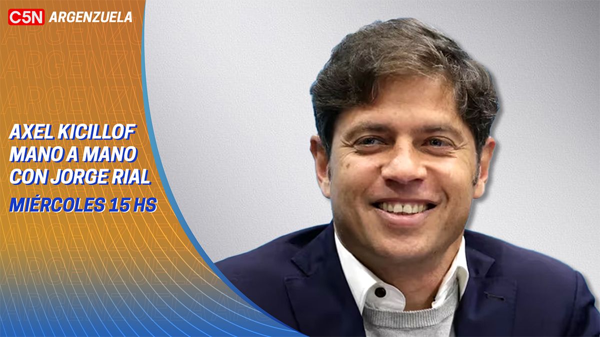 Axel Kicillof, mano a mano con Jorge Rial en Argenzuela