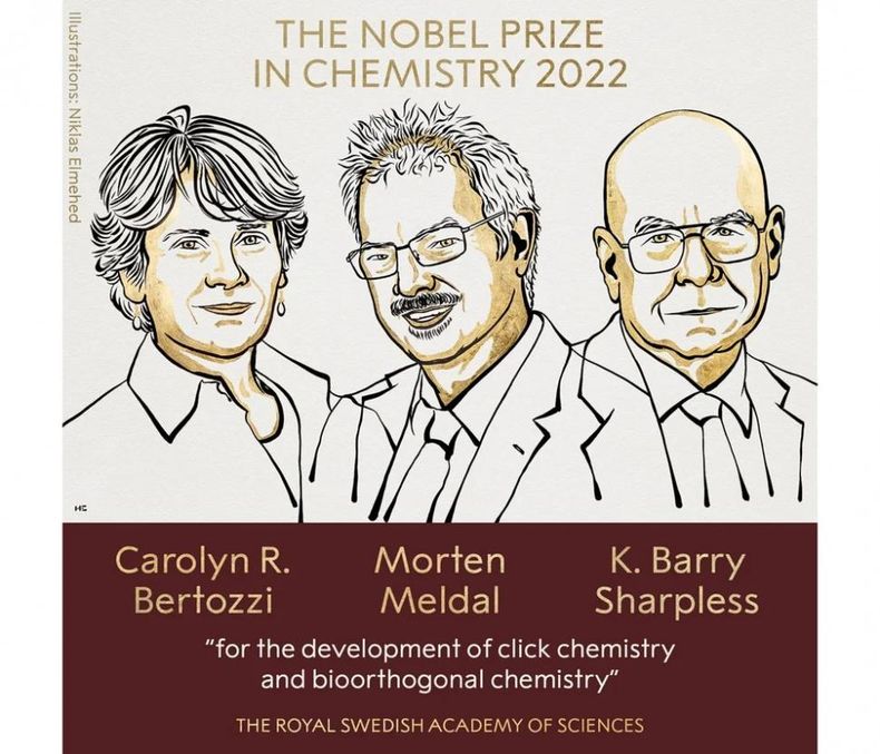 Los creadores de la química del click ganaron el premio Nobel 2022