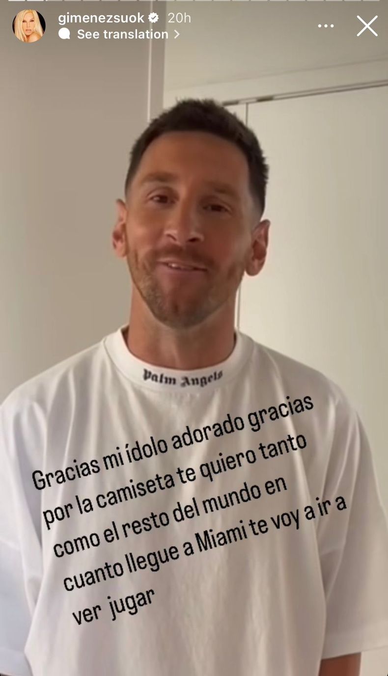 Messi sorprendió a Susana Giménez con un saludo muy especial
