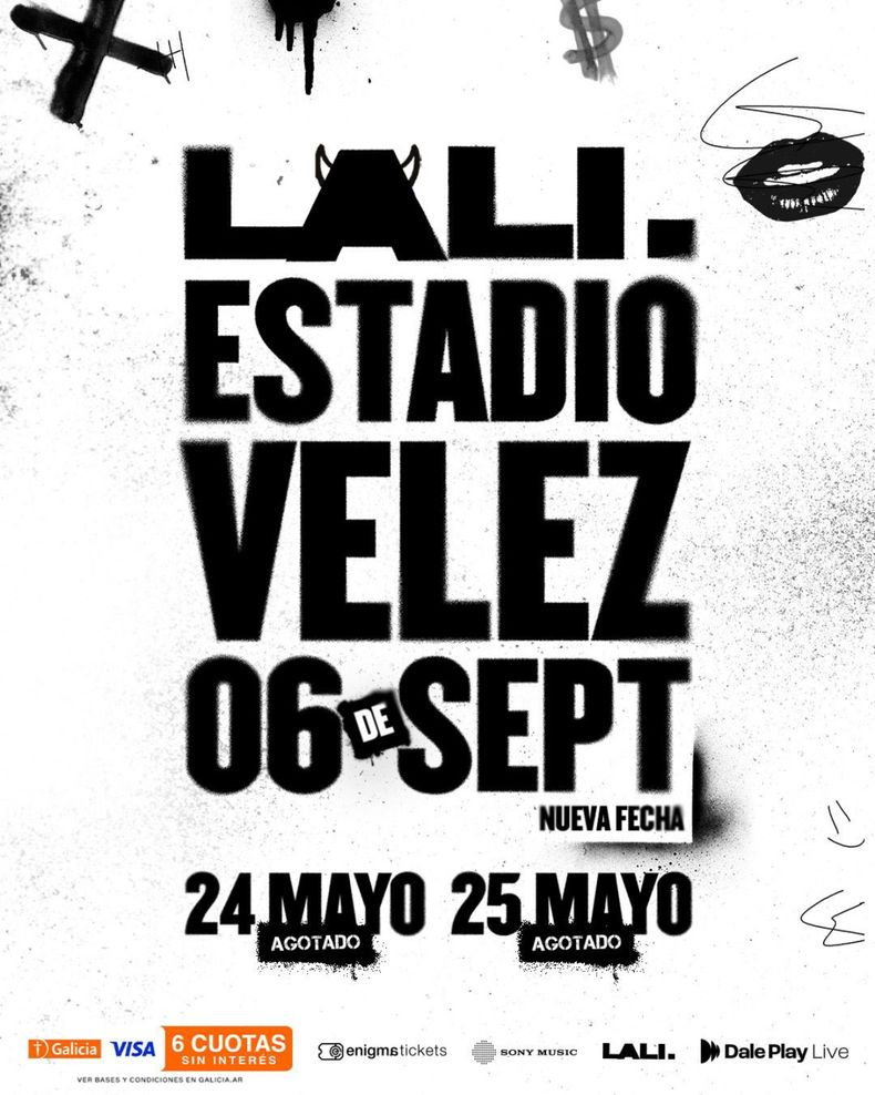 Luego de reprogramar sus shows en Vélez, Lali Espósito anunció una ...