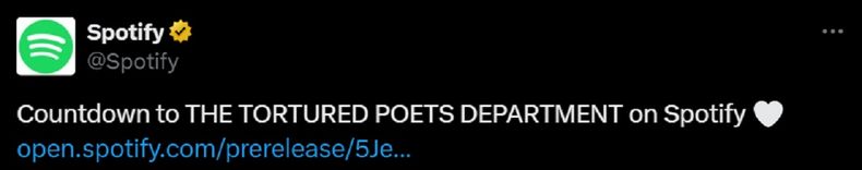 Spotify compartió la noticia más esperada por los fans de Taylor Swift