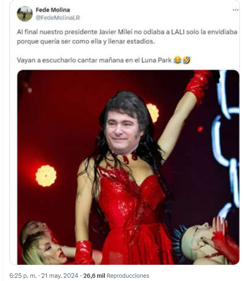 Los mejores memes sobre la presentación de Milei en el Luna Park