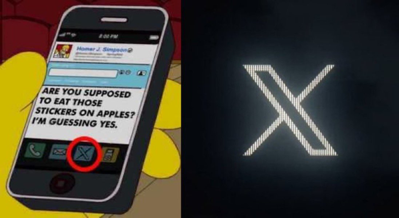 Cambio de nombre de Twitter por X: ¿Los Simpson lo predijeron?