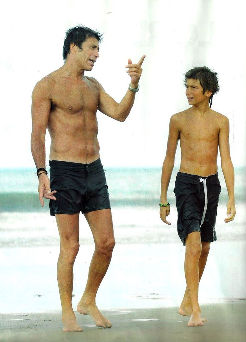 Las fotos de Nicolás Repetto en las playas de Mar del Plata con su familia