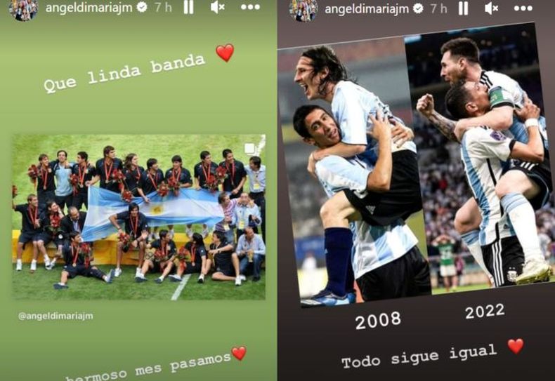 Messi se sumó al festejo de Di María por los 15 años del gol de oro en ...