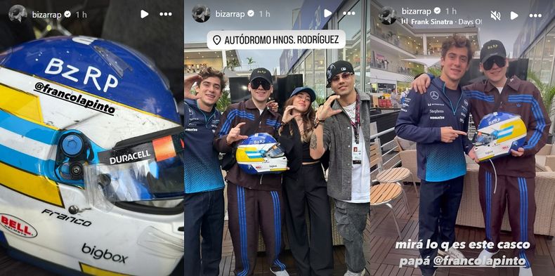 Bizarrap, Duki y Nicki Nicole apoyaron a Franco Colapinto en México ...
